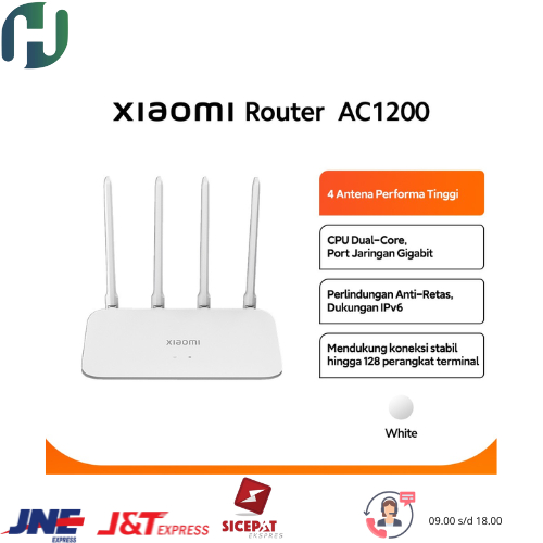 Jual Xiaomi Router AC1200 | CPU Dual-Core | Port Jaringan Gigabit | 4 Antena Performa Tinggi ...