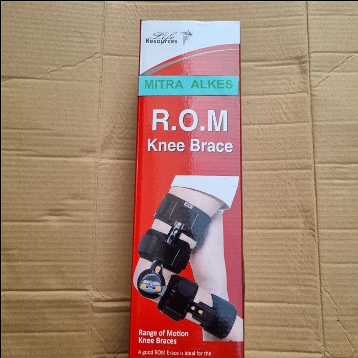 Jual R.O.M Knee Brace LR. ROM Orthopedic Hinged Adjustable. Penyangga ...