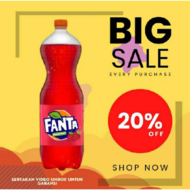 Jual Promo Fanta 1 Liter Spesial Ramadhan, minuman fanta sprit coca cola tersedia | Shopee Indonesia