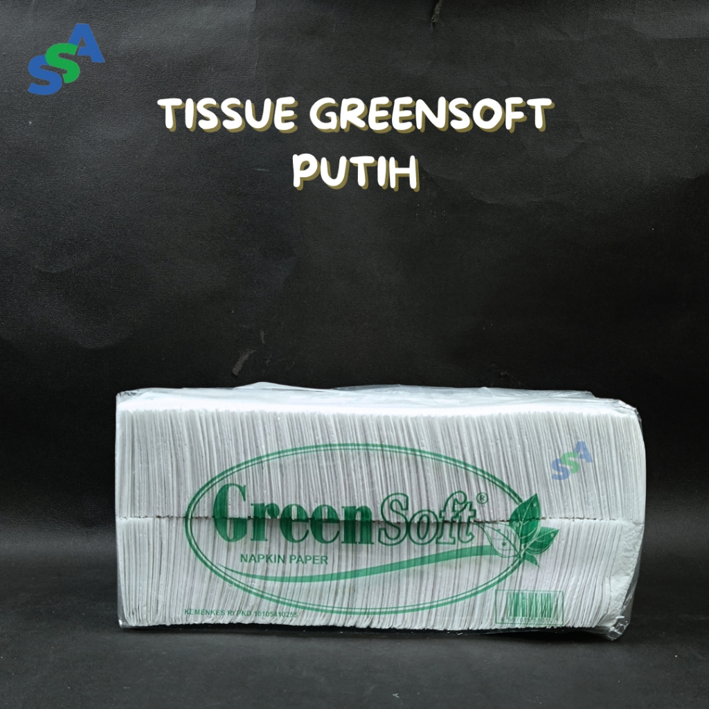 Jual TISSUE GREENSOFT ATAU FITRI BELAH PUTIH / TISSUE MAKAN WARNA PUTIH | Shopee Indonesia