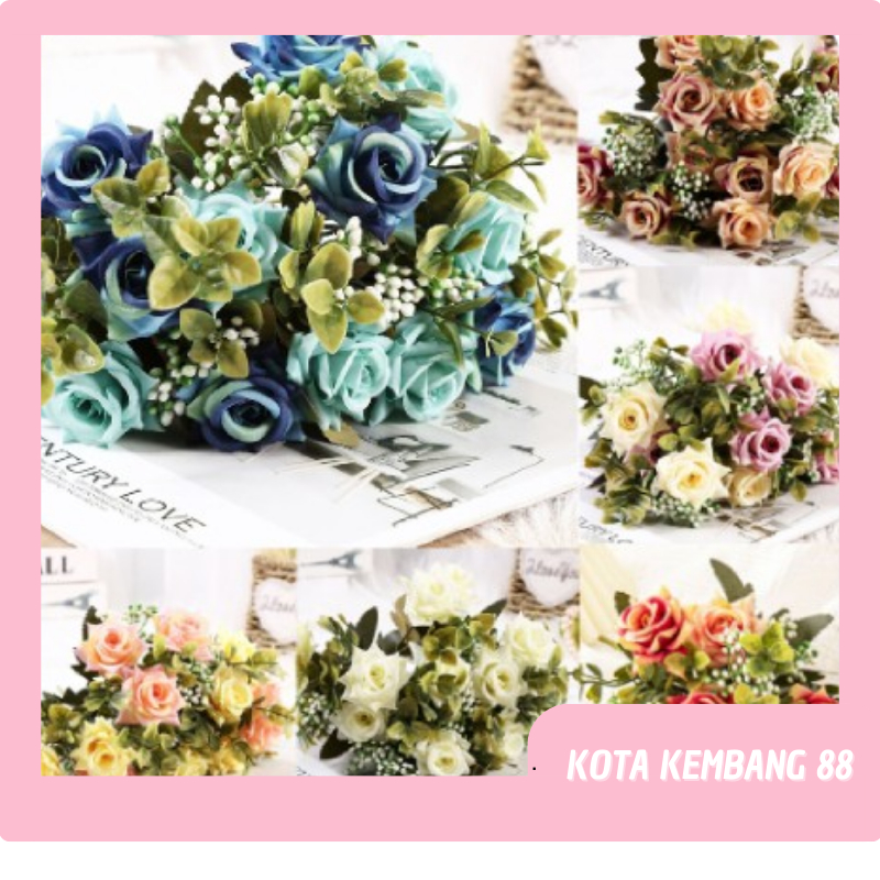 Jual Bunga Hias Bouqet Tanaman Artificial Bunga Tangkai Hias Dekorasi ...