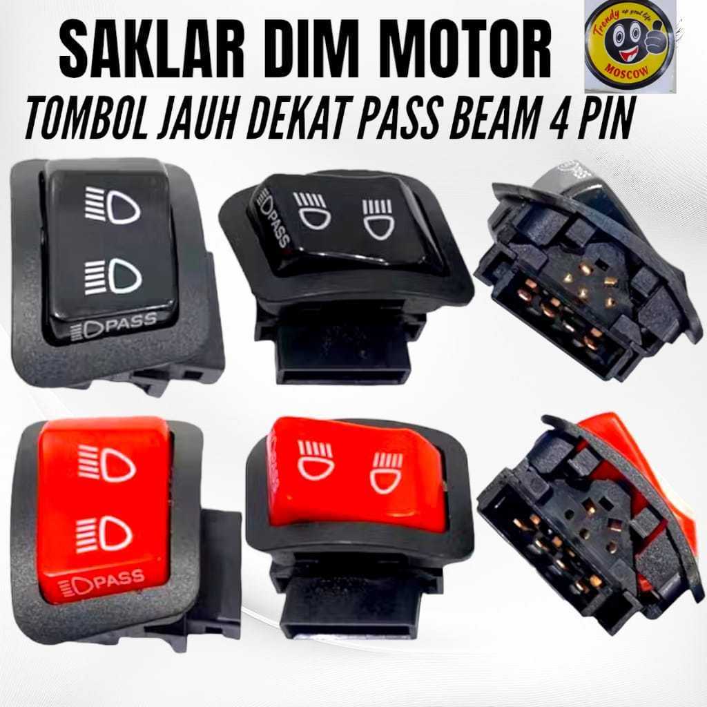 Jual [ BERKAH MOTOR RACING ] Saklar Tombol Lampu Dim Beam On Off 3 ...