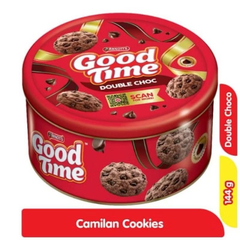 Jual Good time Kaleng 144 gram Goodtime double choco 144 gram | Shopee ...