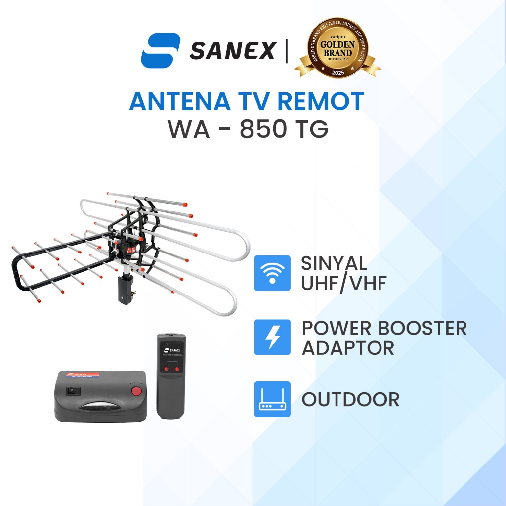 Jual SANEX Antena TV Digital Remote Outdoor WA-850TG | Shopee Indonesia