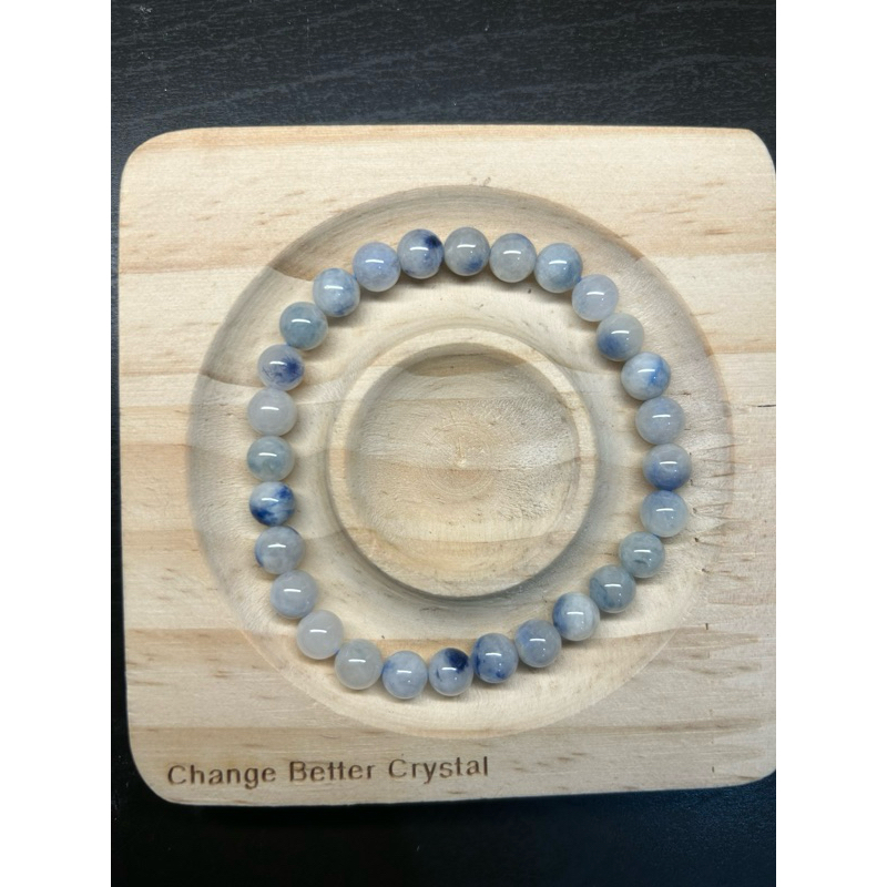 Jual Gelang Batu Alam Natural Blue Line Stone 6mm | Shopee Indonesia
