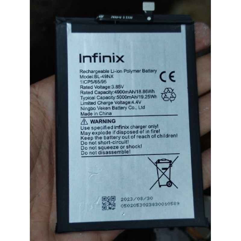 Jual baterai infinik smart 7 smart 8 ,hot 30i ORI cek BL-49NX | Shopee ...