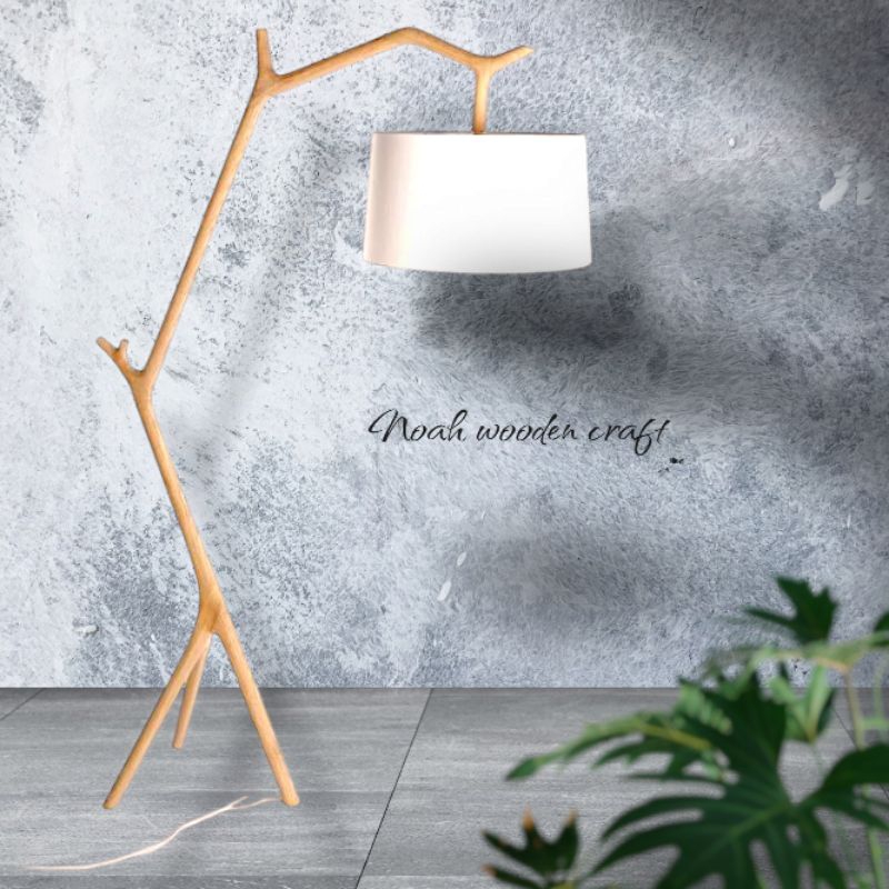 Jual Lampu Sudut Aesthetic Ranting Pohon Bahan Kayu Jati Grade A Bisa ...