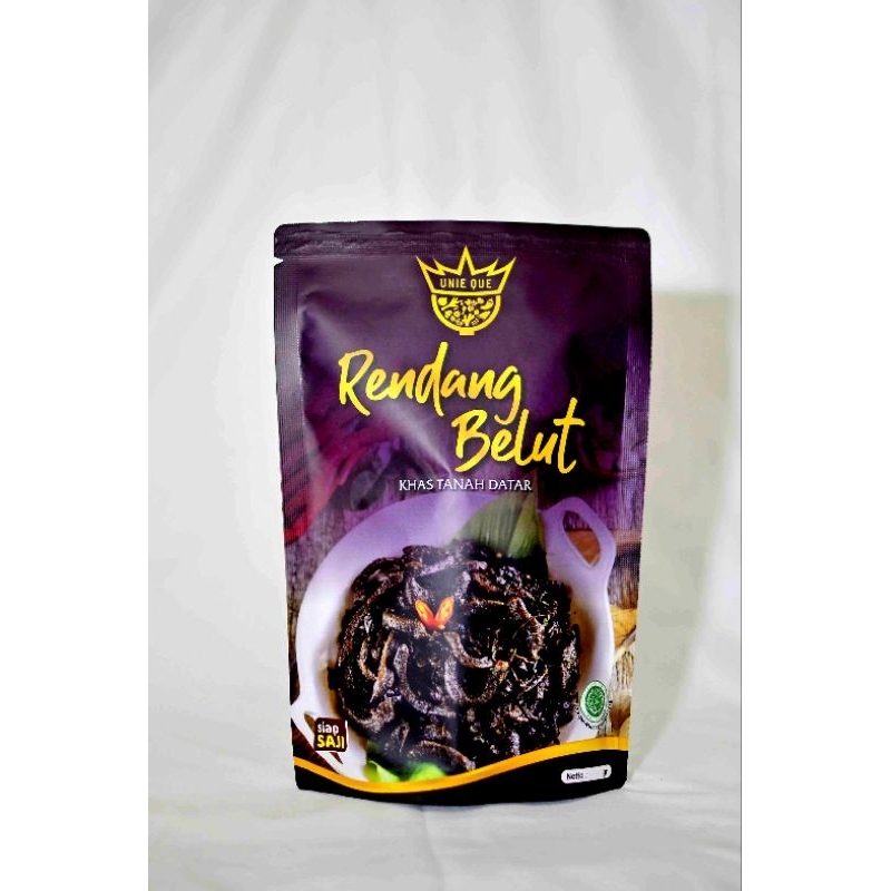 Jual Rendang Belut Basah Siap Saji Unie Que 350 gram Recomended Punya ...