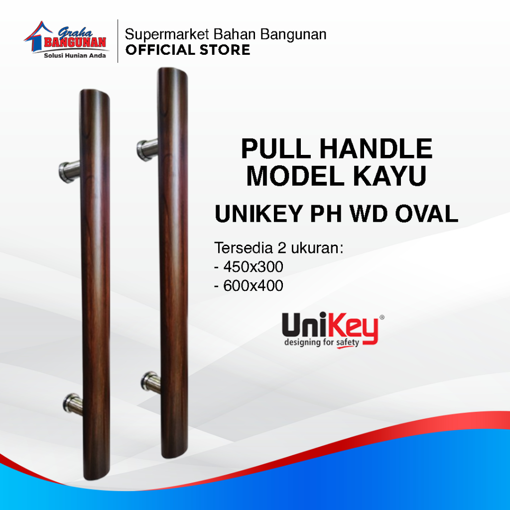 Jual Pull Handle Kayu Unikey Pull Handle PH WD OVAL | Shopee Indonesia