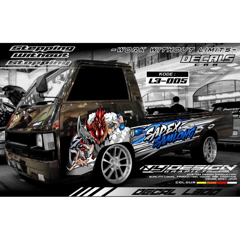 Jual Decal sticker L300 limited edition | decal L300 racing style ...