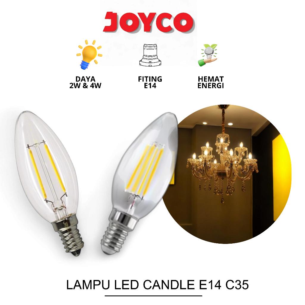 Jual Lampu hias led candle fitting e14 2 WATT 4 WATT C35 lampu hias lilin | Shopee Indonesia