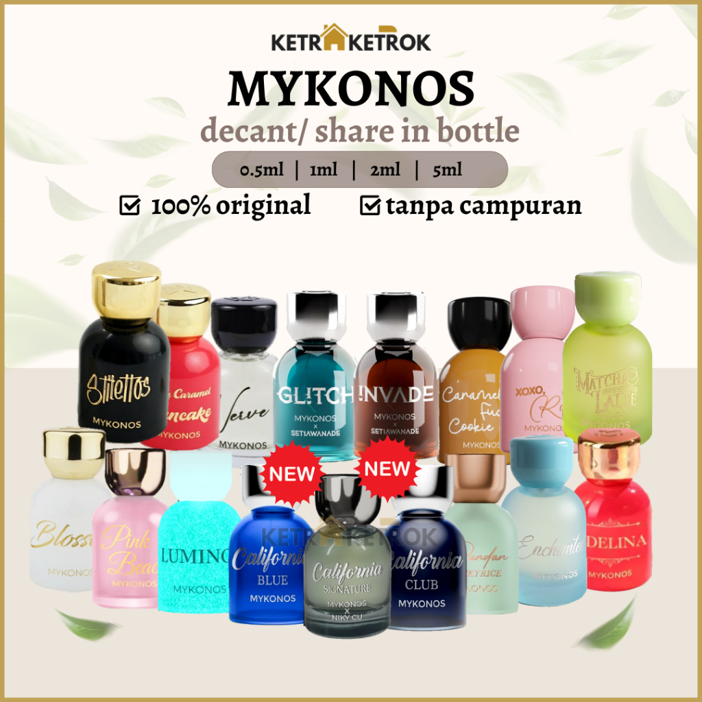 Jual DECANT SHARE Parum Perfume Mykonos California Club Blue Ade ...