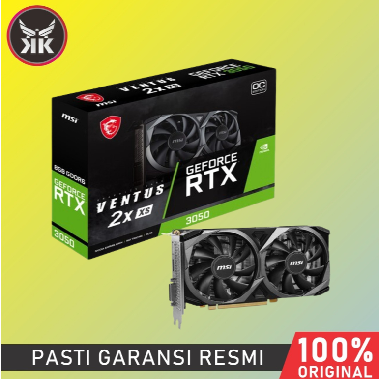 Jual VGA CARD MSI GEFORCE RTX 3050 VENTUZ 2X 8GB XS OC GDDR6 128-BIT ...