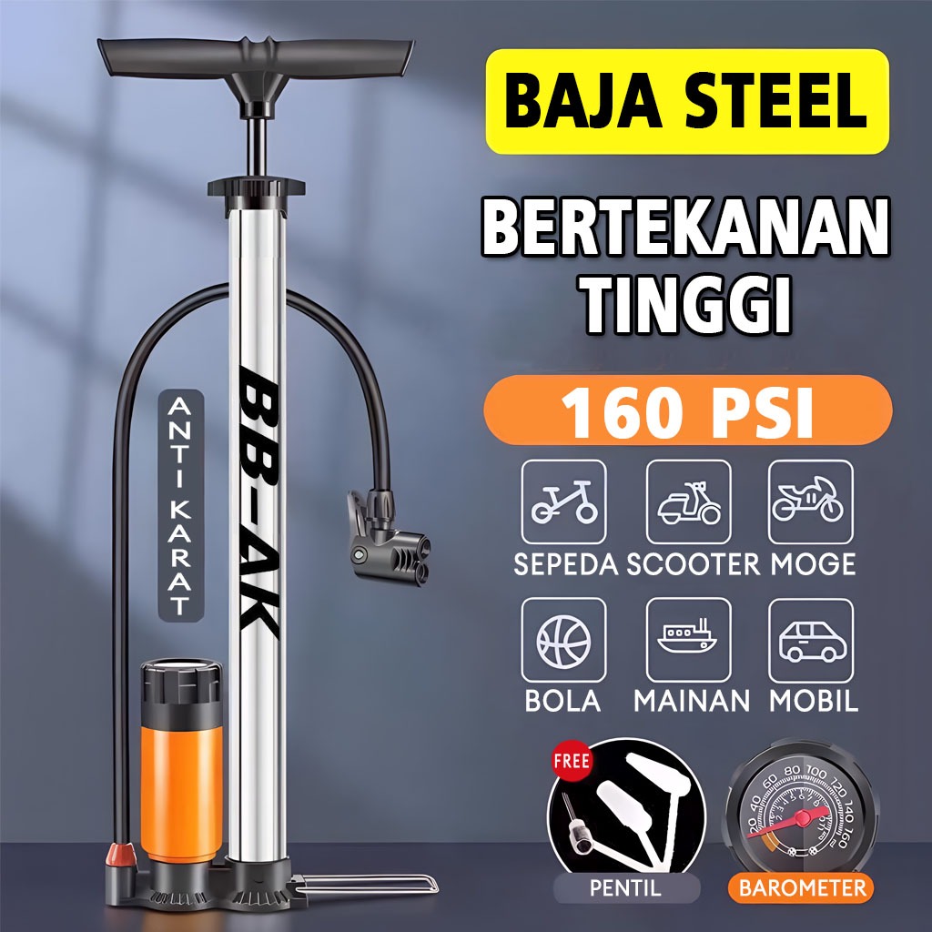 Jual Pompa Ban Premium Portable 160PS Pompa tekanan tingg Sepeda Pompa ...