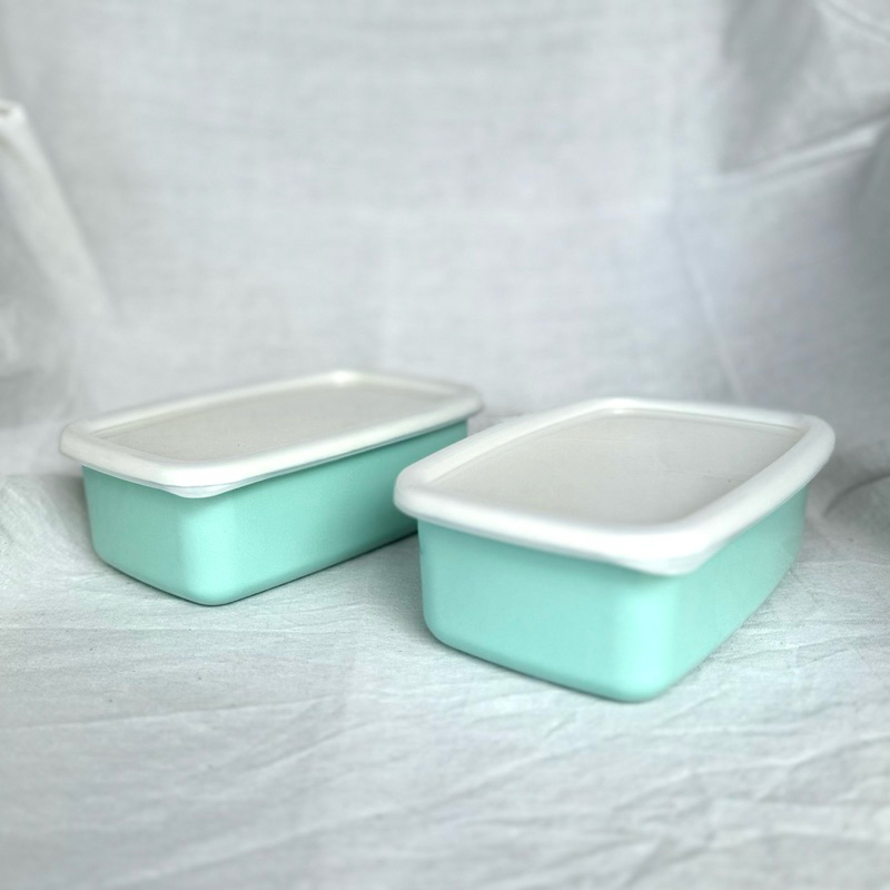 Jual LIMITED EDITION Square Food Stocker - Ukuran M - Warna Hijau Tosca ...