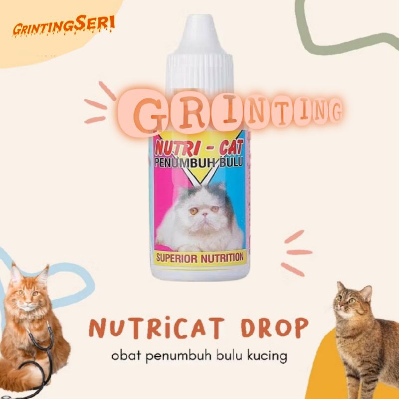 Jual NUTRI_CAT netto 30ml Vitamin penambah nafsu makan Penumbuh Bulu ...