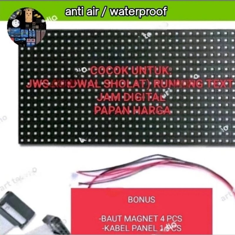 Jual Panel module P10 Led module 32x16 out door red out door running ...