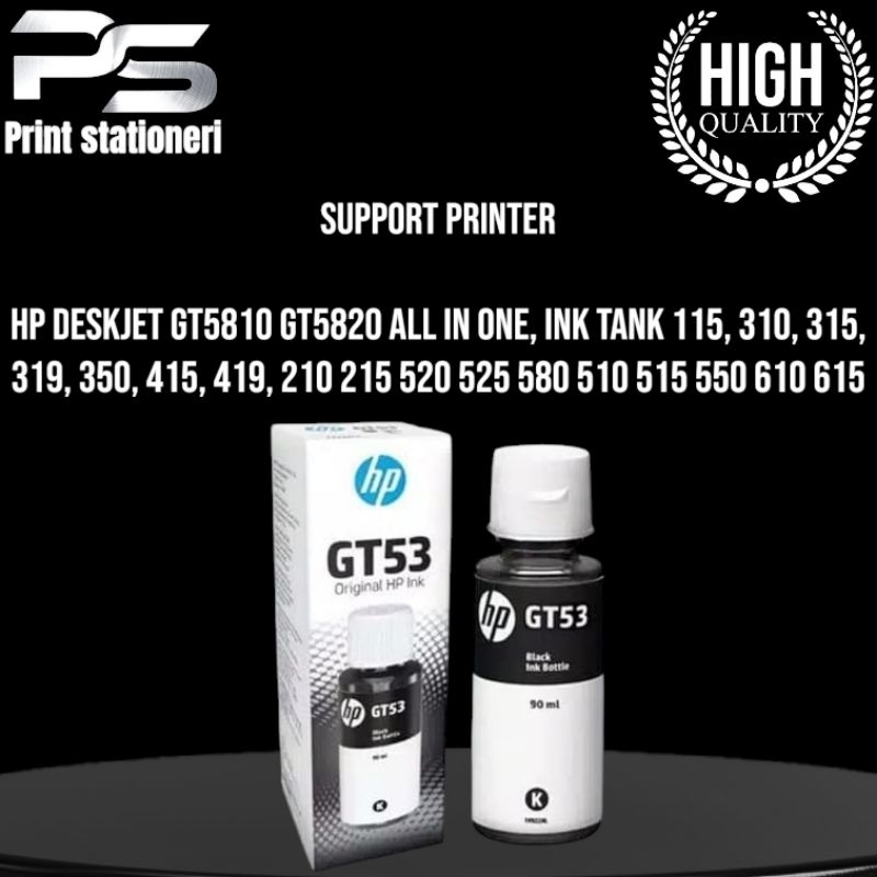 Jual TINTA ORIGINAL HP GT53 (BLACK) All-in-One Printer (L9U63A ...