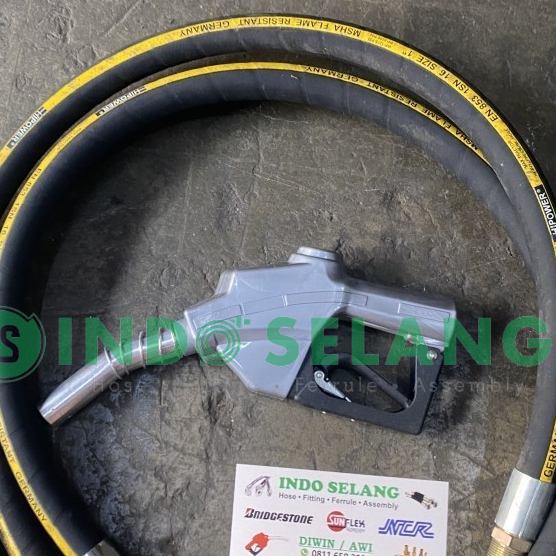 Jual SELANG 1" 4 METER + SWIVEL 1" + NOZZLE GUN 1" PERTAMINI / SPBU ...