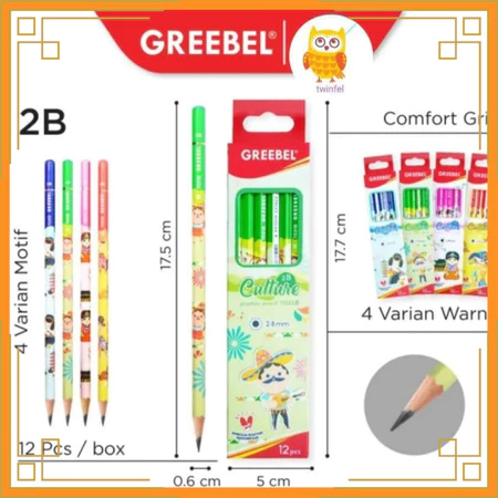 Jual Greebel Pensil 2B Culture 7031A (12 Pcs) | Shopee Indonesia
