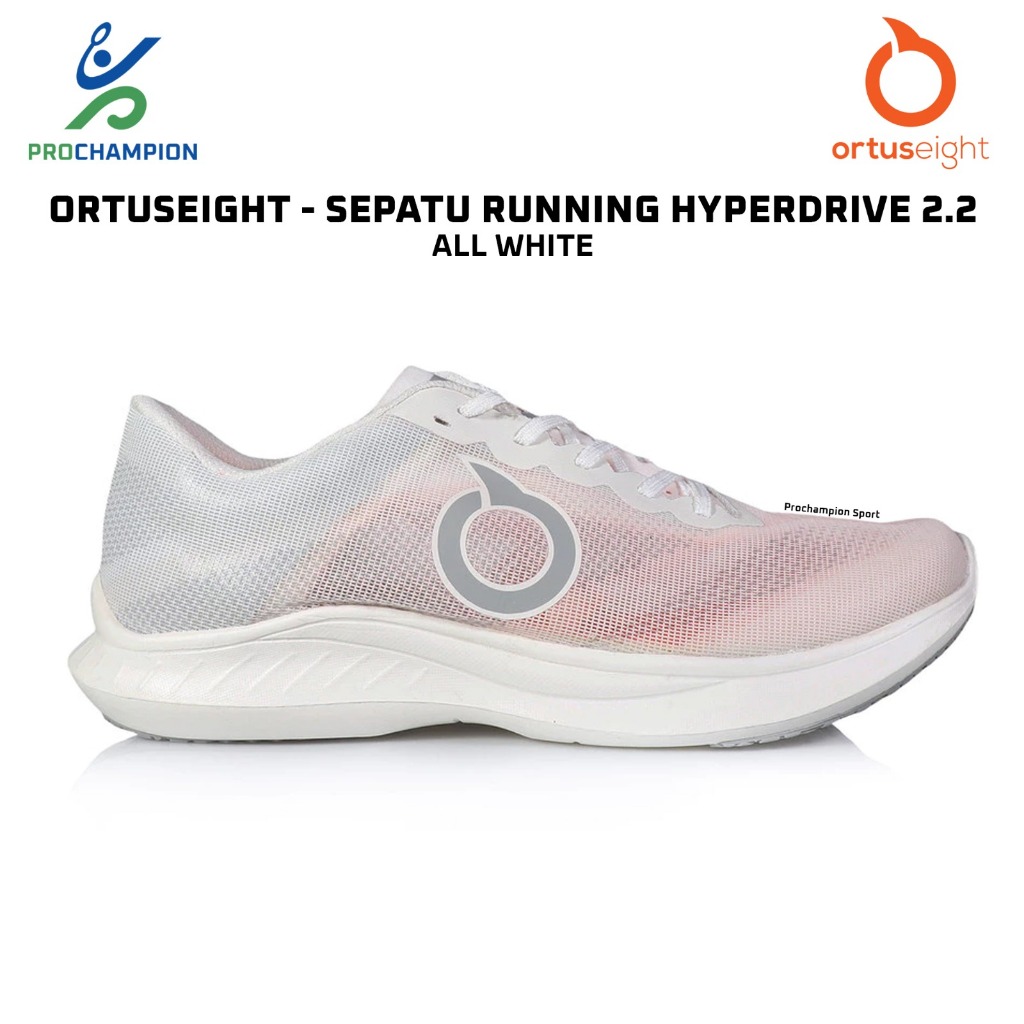 Jual Sepatu Running Ortuseight Hyperdrive 2.2 All White | Shopee Indonesia
