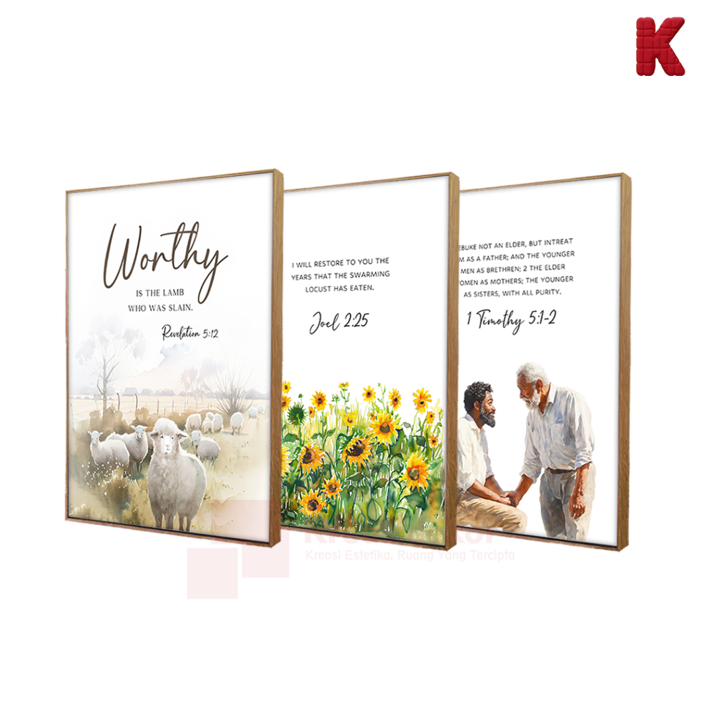 Jual Kreasidekor Bingkai Frame Walnut Alkitab Kutipan Rohani Kristen ...