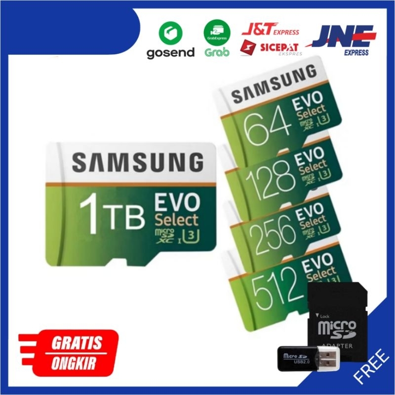 Jual Kartu Memori 128 256 512 GB 1TB 100 mb/s evo Select Micro SD | Shopee Indonesia