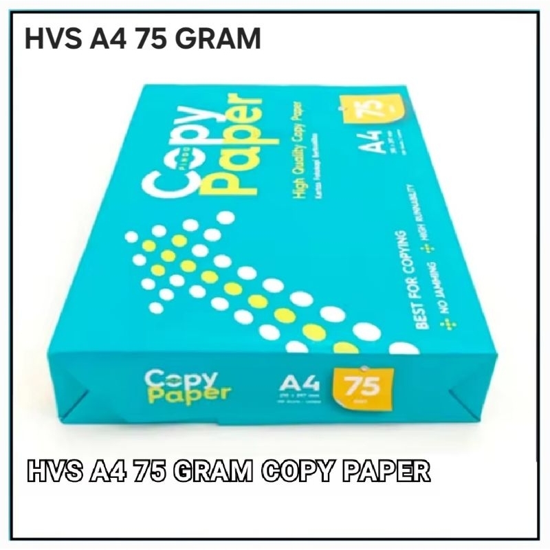 Jual 1 Rim Kertas HVS A4 75 Gram Copy Paper Isi 500 Lembar | Shopee Indonesia
