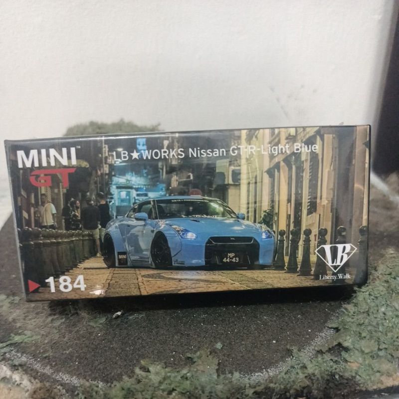 Jual Mini GT#184 LB*WORKS Nissan GT-R - Light Blue (Free Protektor ...
