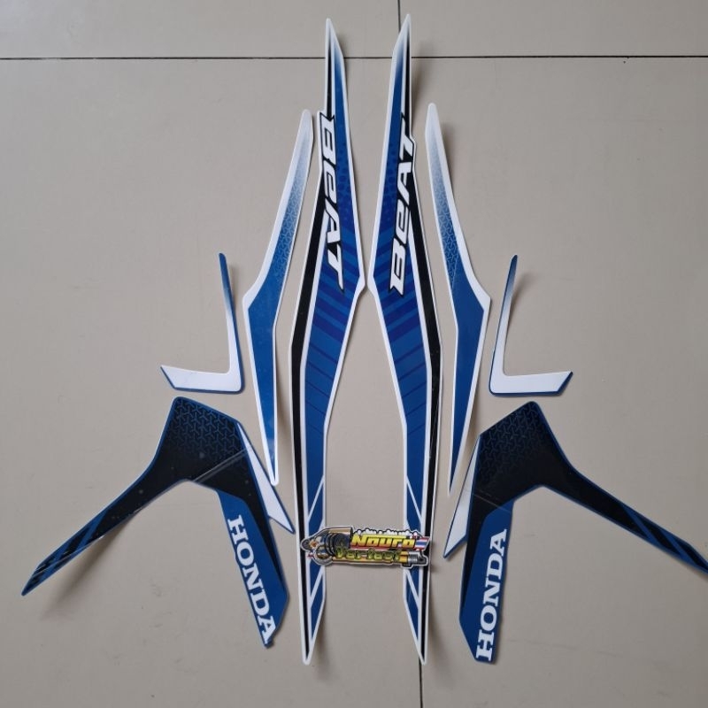 Jual striping honda beat fi 2024 2025 deluxe cbs biru putih thailand ...