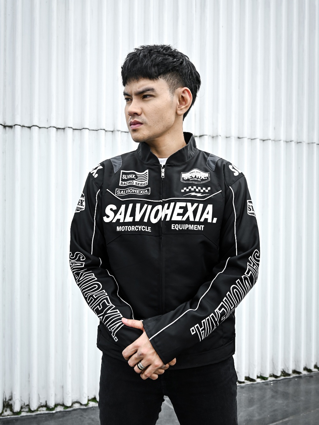Jual Salvio Hexia Motorcycle Jacket Racing Art Flag Black | Shopee ...