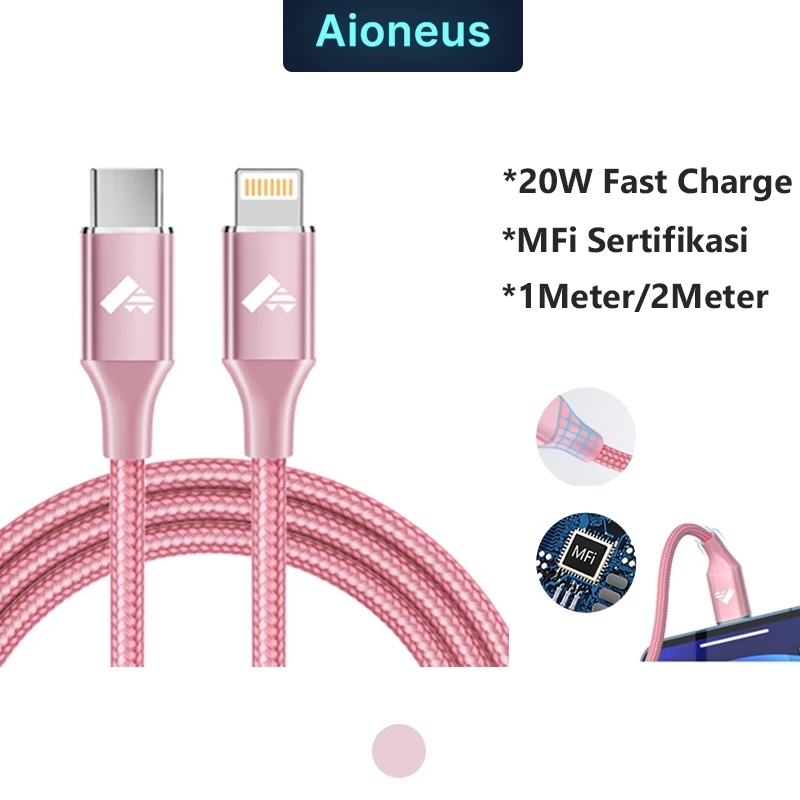 Jual Kabel Data iPhone iPad MFi 20W Fast Charging Type C to Lightning ...