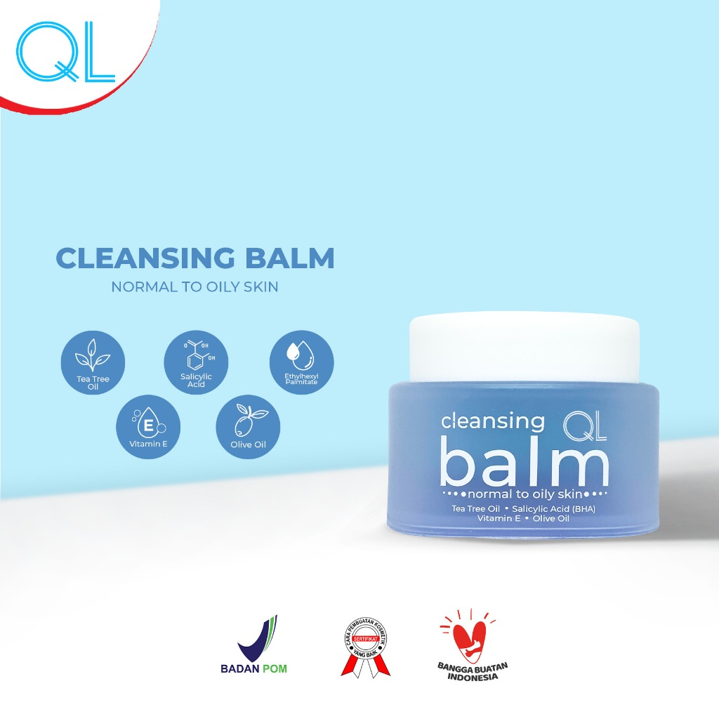 Jual QL Cosmetic Cleansing Balm Normal to Oily Skin - 50 gram | Shopee ...