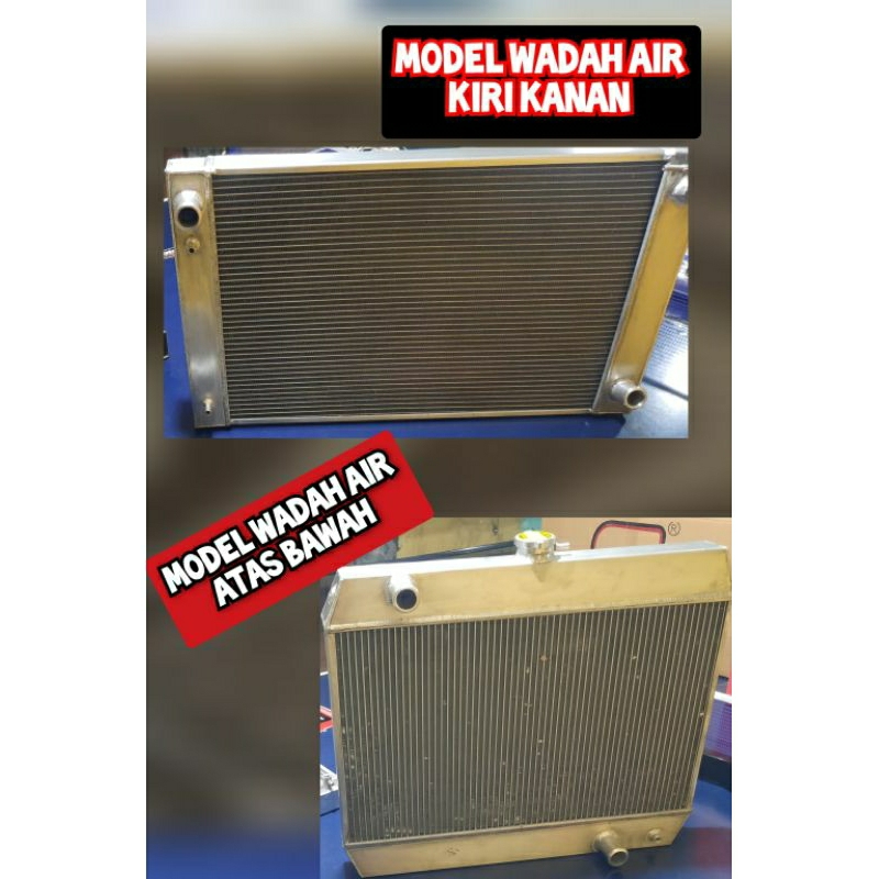 Jual radiator mobil custom aluminium 4ply jalur air core tebel 5cm ...