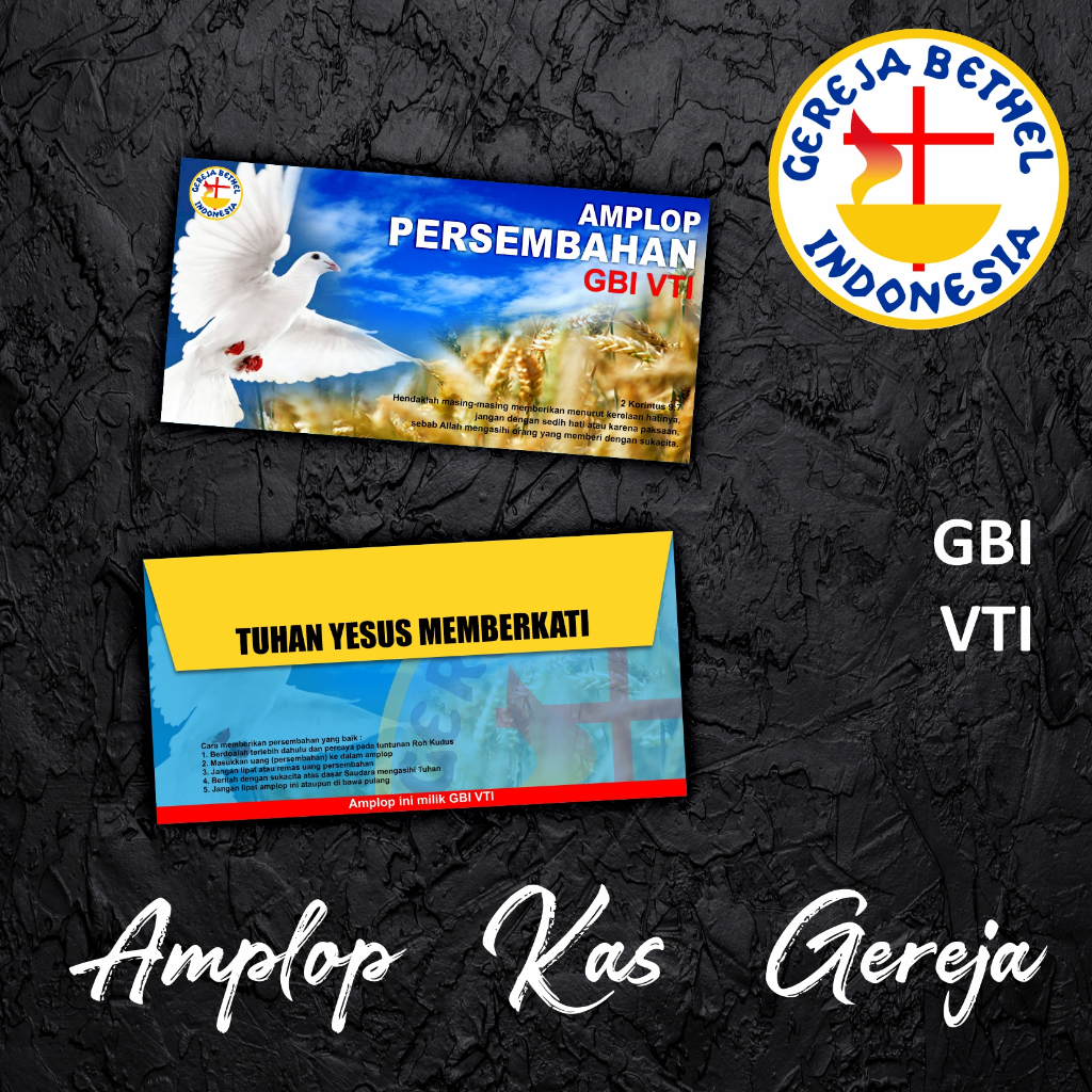 Jual Amplop Persembahan dan Kas Gereja GBI VTI | Shopee Indonesia