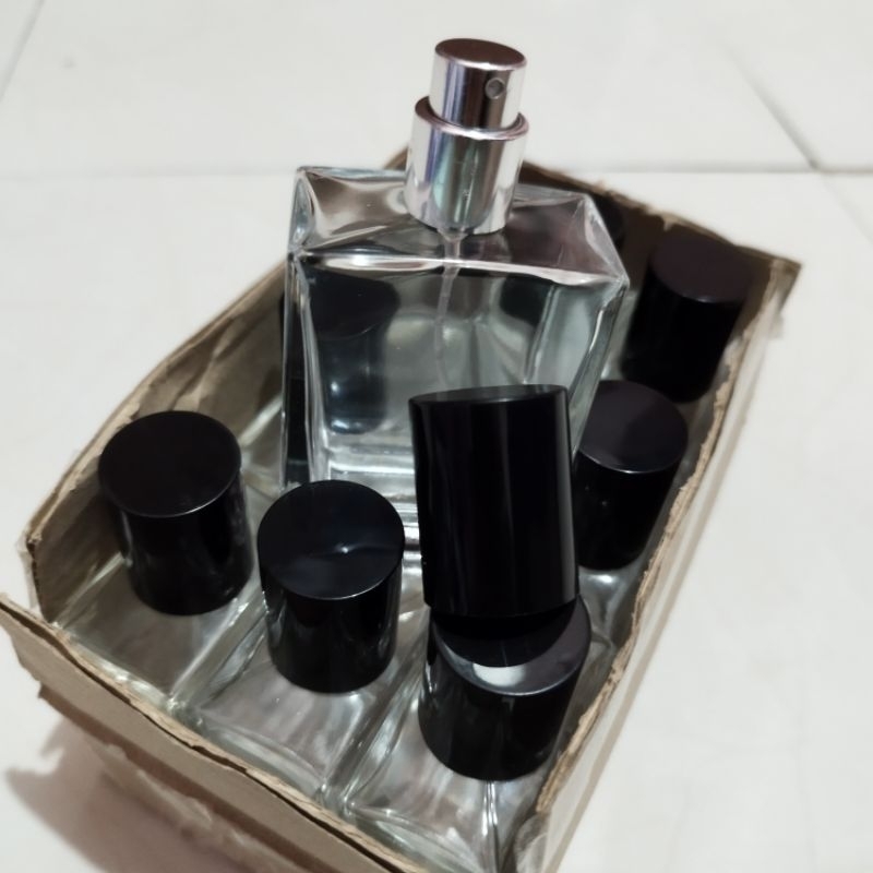 Jual Botol Parfum Kotak Model Hermesz 50ml Kaca Bening Second | Shopee ...