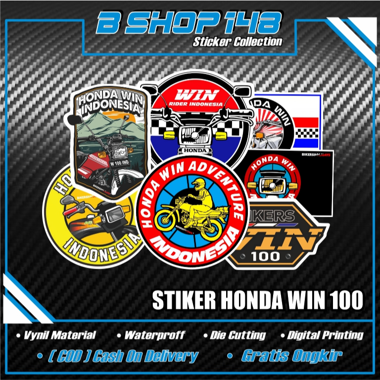 Jual stiker honda win 100/stiker win 100/stiker win adventure indonesia ...
