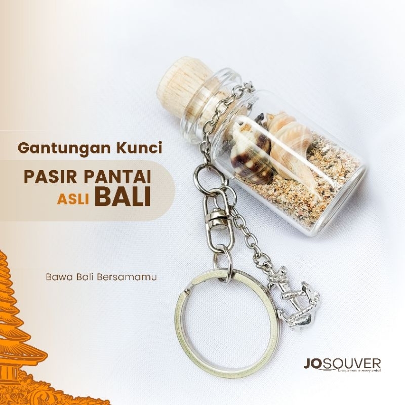 Jual Gantungan Kunci Botol isi pasir pantai Bali | Souvenir Bali ...