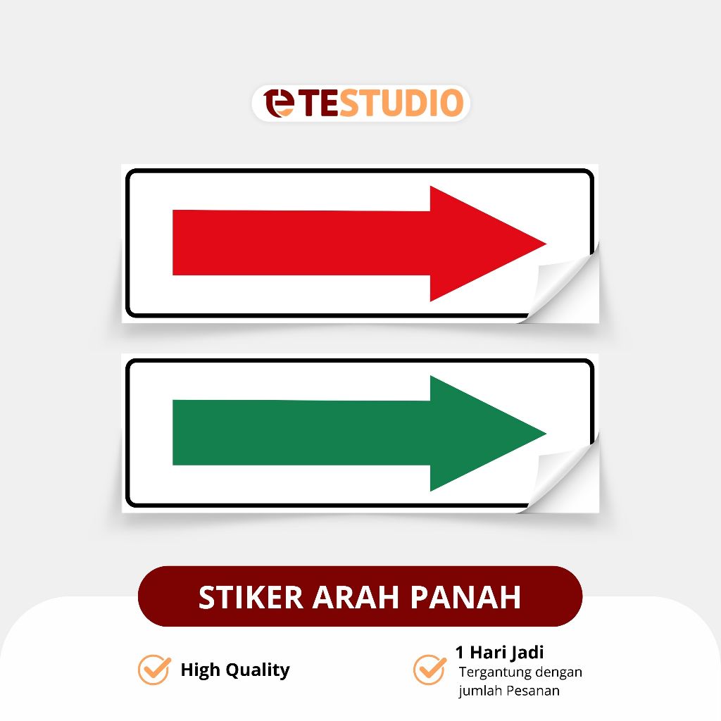Jual Stiker Arah Panah Rambu Tanda Sign Arrow Label Sticker K3 Safety ...