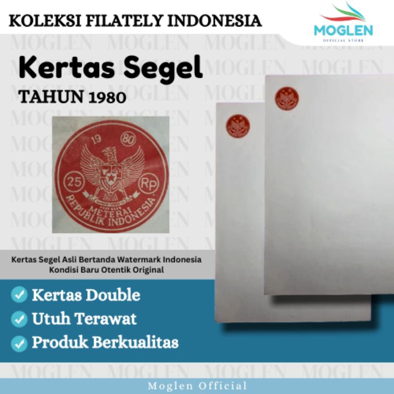 Jual Kertas Segel Tahun 1980 Double Slide Asli Original | Shopee Indonesia
