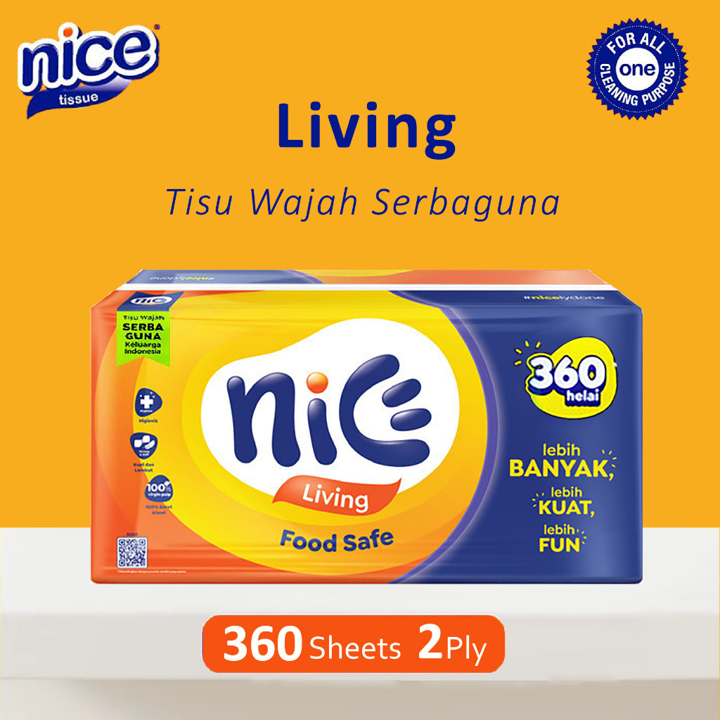 Jual Nice Tissue Facial Softpack 360 Sheets 2 Ply Tisu Wajah Serba Guna ...