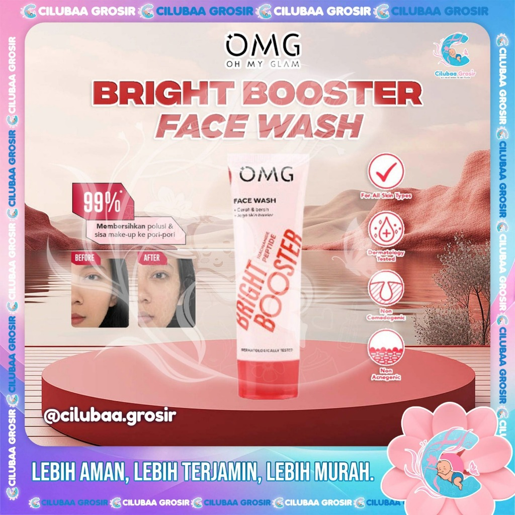Jual OMG Bright Booster Face Wash 50ml & 100ml || Oh My Glow Sabun ...