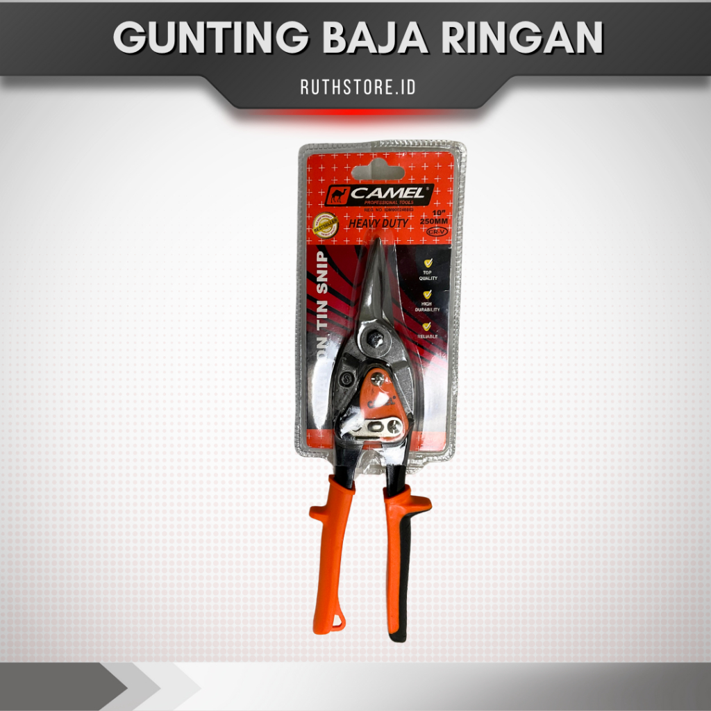 Jual Camel Gunting Seng/Gunting Baja Ringan/Gunting Serbaguna/Holo ...