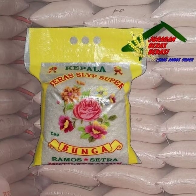 Jual BERAS KEPALA SLYP CAP BUNGA 5KG,10KG,20KG | Shopee Indonesia