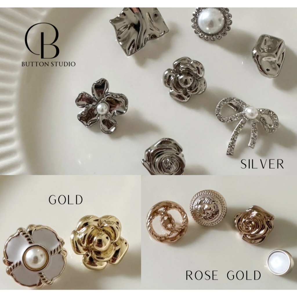 Jual REN - Kancing Kander Alloy, Kancing Baju Wanita , Button Aesthetic ...