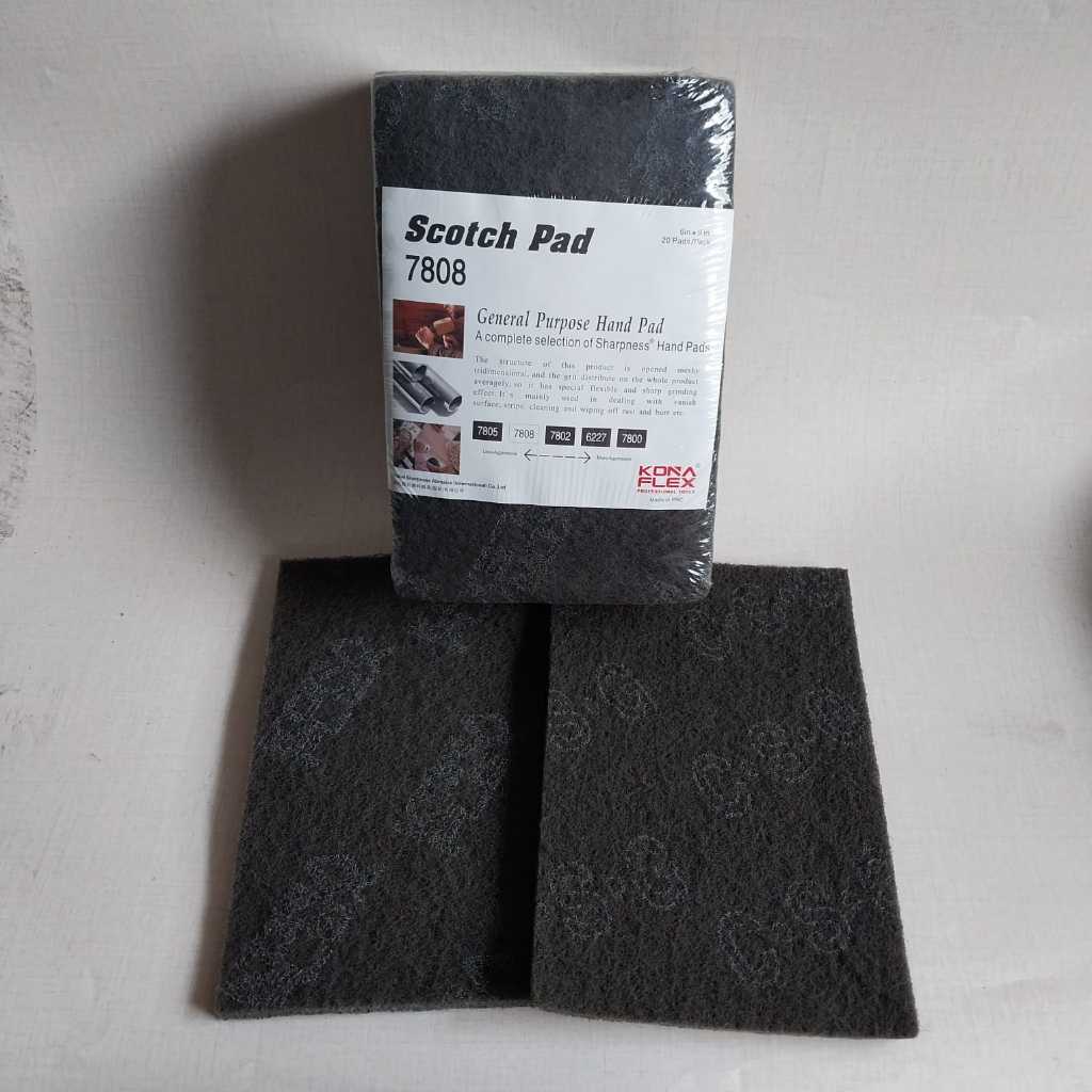 Jual 7448 7808 Scotch Pad Amplas Sabut Spons 6x9inch Gray (Abu-Abu ...