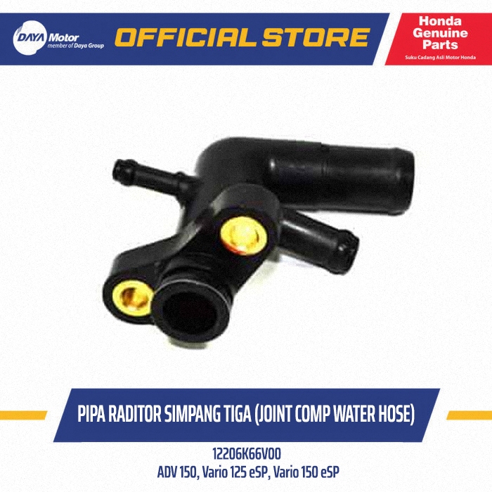 Jual 12206K66V00 - Pipa Radiator Simpang Tiga (Joint Comp Water Hose) - HONDA ADV 150, Vario 125 ...