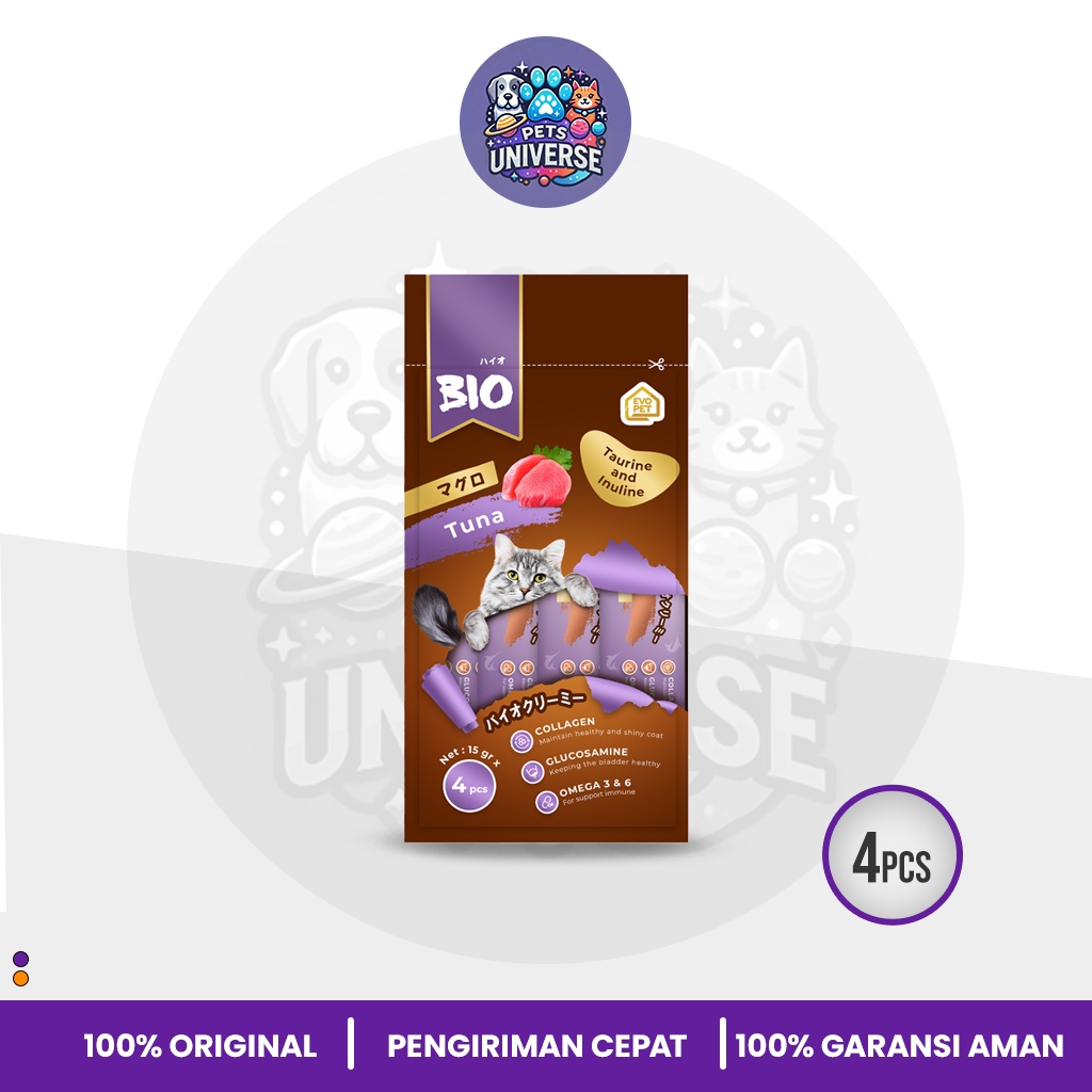 Jual Bio Creamy - Cemilan Kucing Basah - Snack Treat Cat 15Gr - Menjaga ...