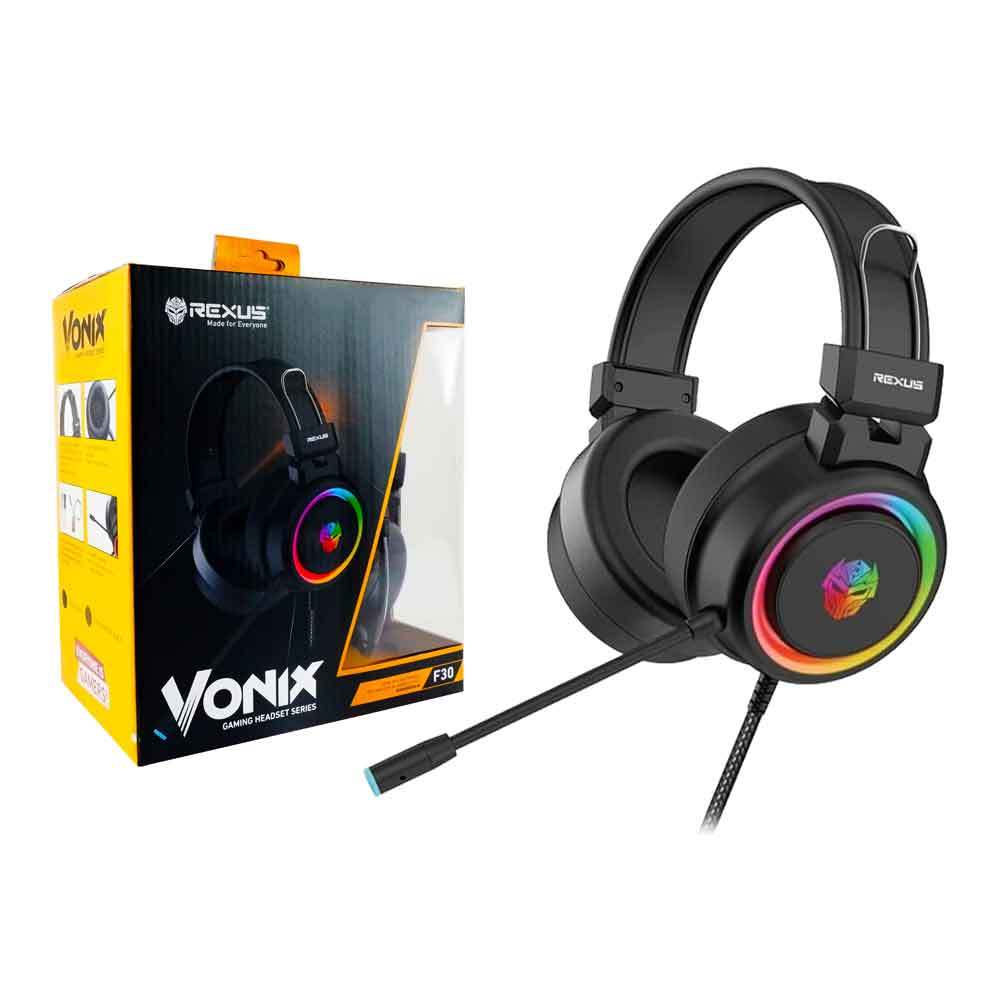 Jual REXUS VONIX F30 GAMING HEADSET FREE AUDIO SPLITTER | Shopee Indonesia