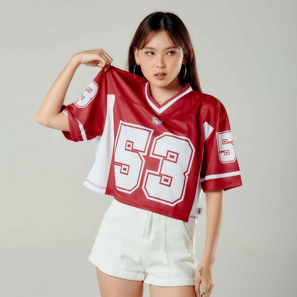 Jual Saint Culture / Pinky Crop 53 / Croptop Jersey Vintage Oversize ...